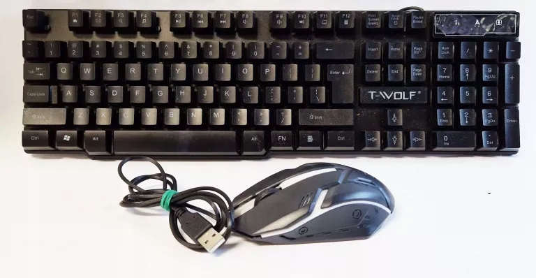 T-WOLF TF200 MYSZ I KLAWIATURA GAMINGOWA PRZEW. - 13114940776 ...