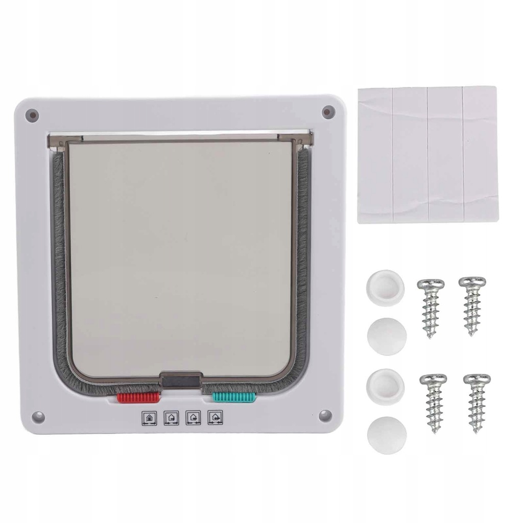 Drzwiczki KLAPA na drzwi dla Kota Psa BIAŁY S - 13377037030 - oficjalne archiwum Allegro