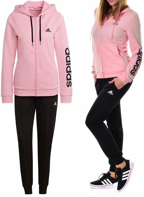 DRESY DAMSKIE ADIDAS KOMPLET SPODNIE I BLUZA R.M - 12501184373 ...