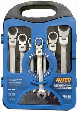 Zestaw kluczy płasko-oczkowych z grzechotką Niteo - 12392304675 - oficjalne archiwum Allegro