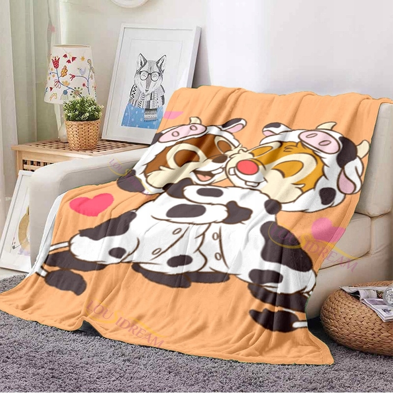 KOC Cute Cartoon dwie wiewiórki Chip 'n' Dale koc - 12644110923 ...