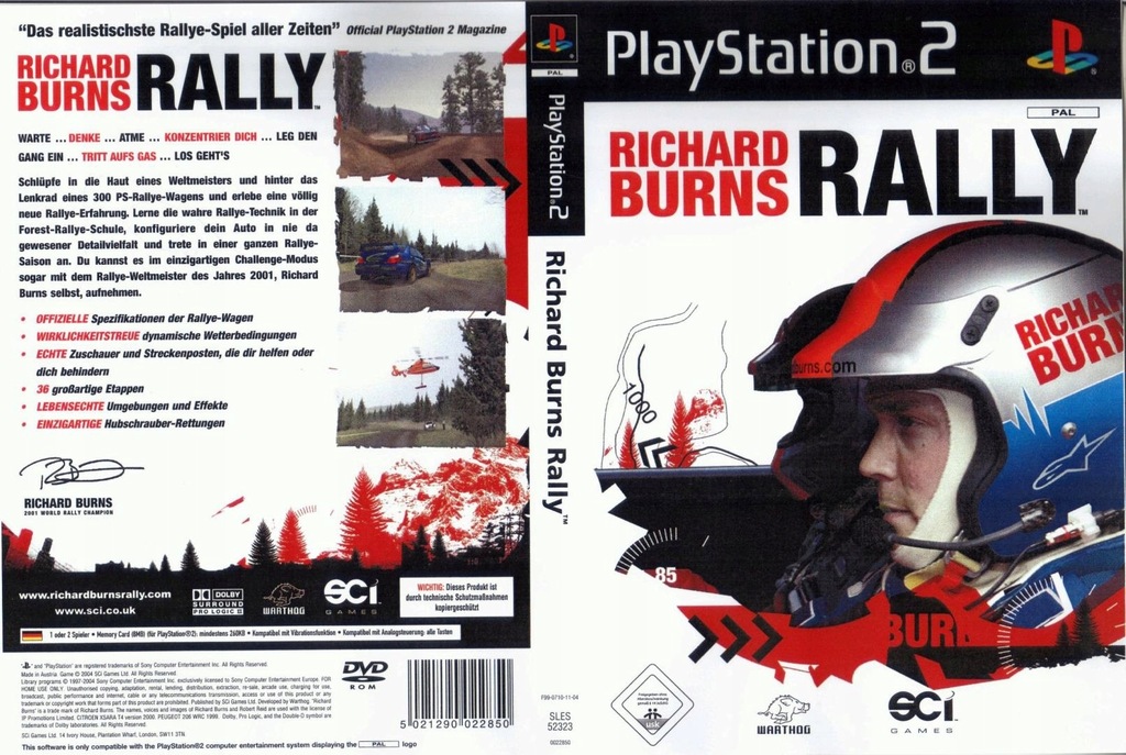 Richard Burns Rally PS2 nowa w folii od ręki MG - 8619865825 ...