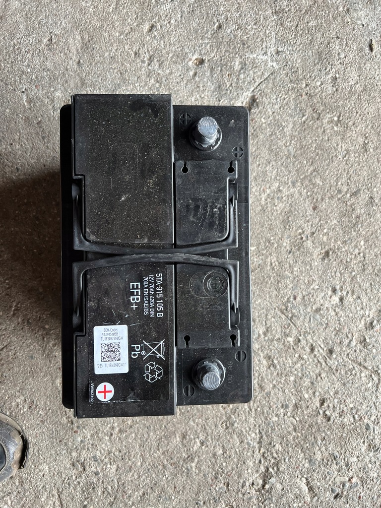 AKUMULATOR VW SKODA 5TA915105B 12V 70AH 420A JAK NOWY ORYGINAŁ ...