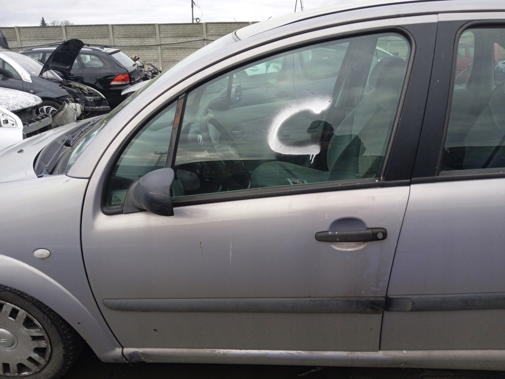 Citroen C3 I 02-09 DRZWI lewe przednie przód kod lakieru KNAC ...