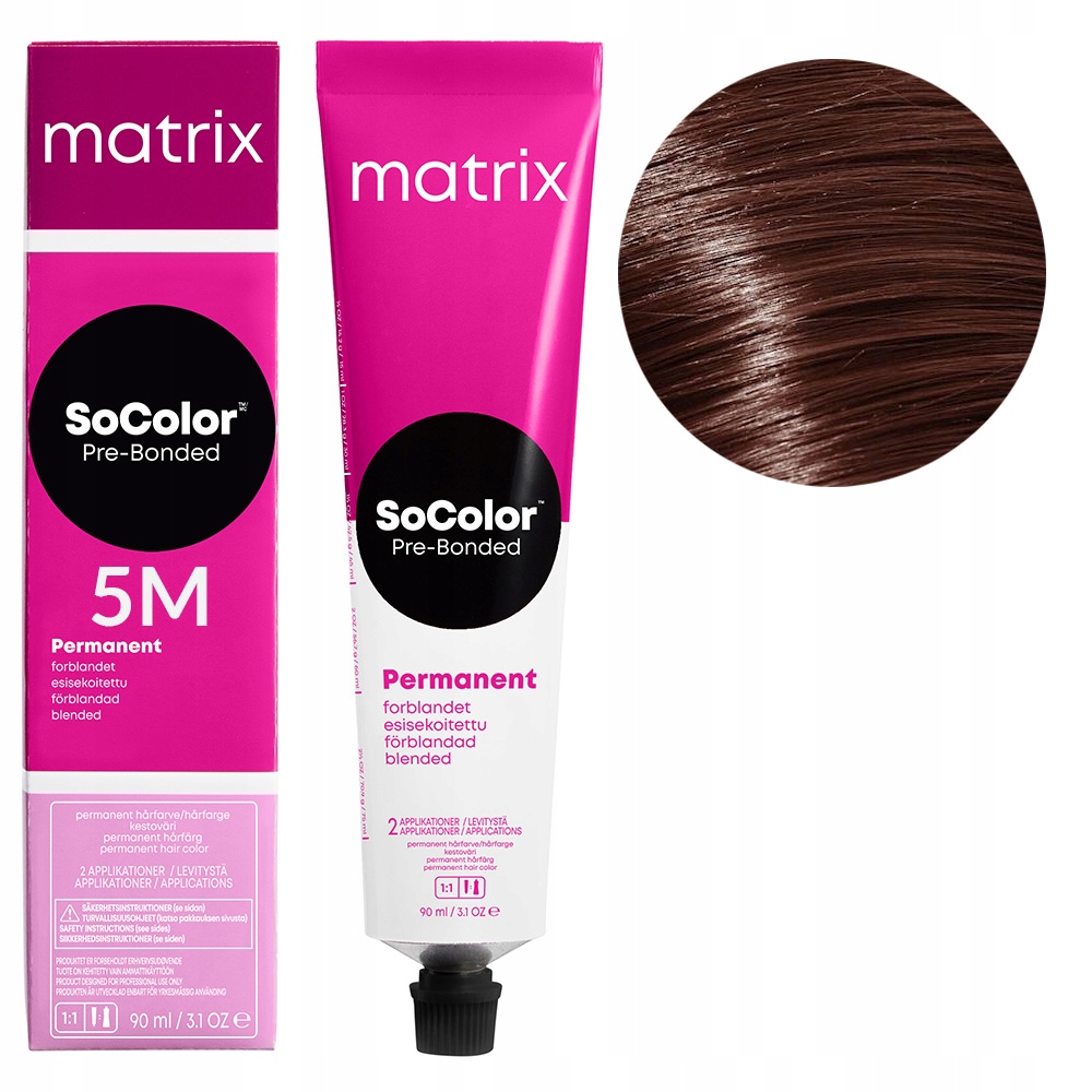 MATRIX SOCOLOR - 5M - FARBA DO WŁOSÓW 90ml - 12137490619 - oficjalne ...