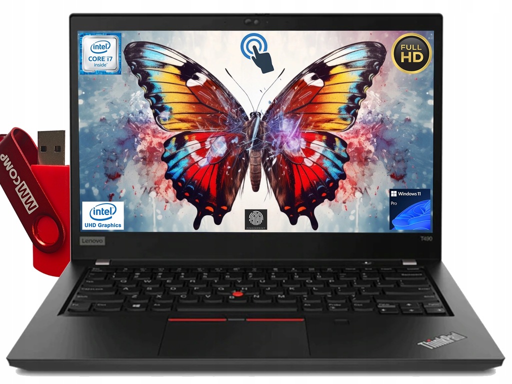 Laptop Lenovo ThinkPad T490 i7 32GB 1TB SSD 14" 1920x1080 IPS TOUCH ...