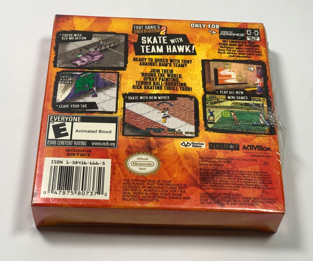 Купить Tony Hawks Underground 2 FOIL Game Boy Advance: отзывы, фото и ...