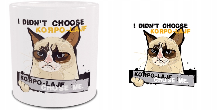 Kubek z kotem Grumpy Korpo-Cat 440ml - 13372598471 - oficjalne archiwum ...