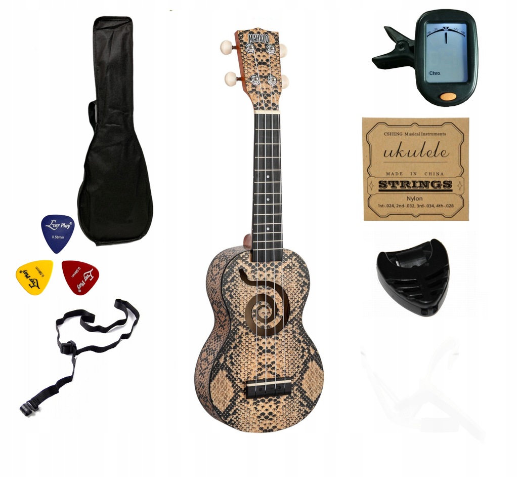 Ukulele Sopranowe Pyton Mahalo Seria Art II MA1PY - 13029056708 ...