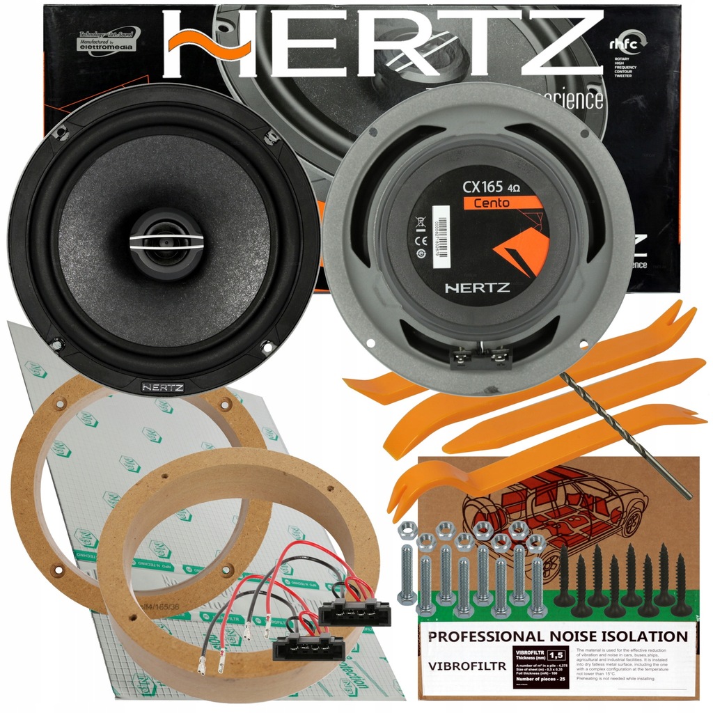 HERTZ ECX CX 165 GŁOŚNIKI VW BORA JETTA NEW BEETLE - 11517680659 - oficjalne archiwum Allegro