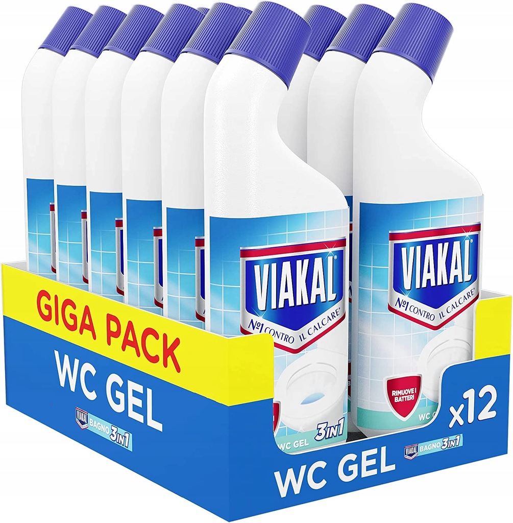 VIAKAL ŻEL DO TOALETY 750 ML 12 SZT. 38130 - 12677629248 - oficjalne ...