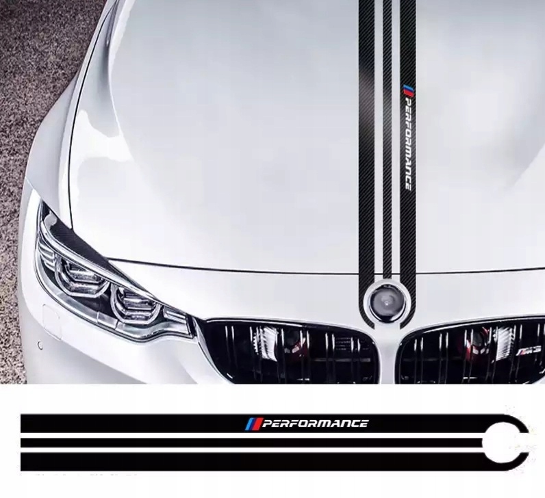 NAKLEJKI PERFORMANCE MASKI BMW E90 F10 G30 E87 M4 - 10893614619 - oficjalne archiwum Allegro