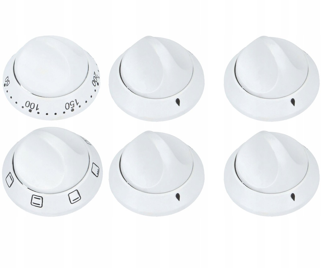 POKRĘTŁA KUCHNI MASTERCOOK 6 SZT REGULACJA FUNKCJI - 11913242827 ...