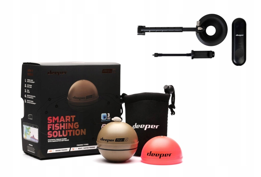 Zestaw Deeper CHIRP+ 2 z range extender kit - 14556117478 - oficjalne ...