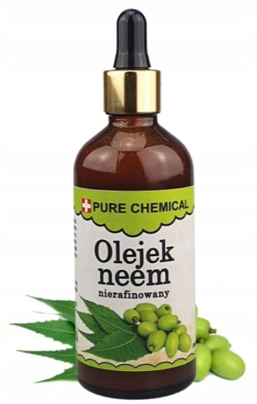 OLEJEK NEEM NIERAFINOWANY TŁOCZONY NA ZIMNO 100ml - 13902286023 - oficjalne archiwum Allegro