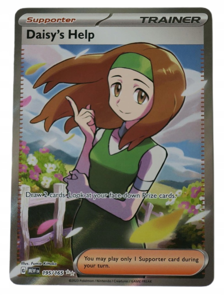 ORYGINALNA KARTA POKEMON 151 DAISY'S HELP MEW 195/165 ULTRA RARE ...