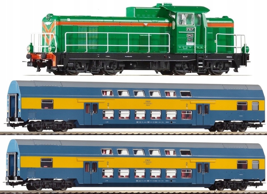 ZESTAW STARTOWY Pociąg Osobowy PKP SM42 PIKO 97924 - 8409195760 ...