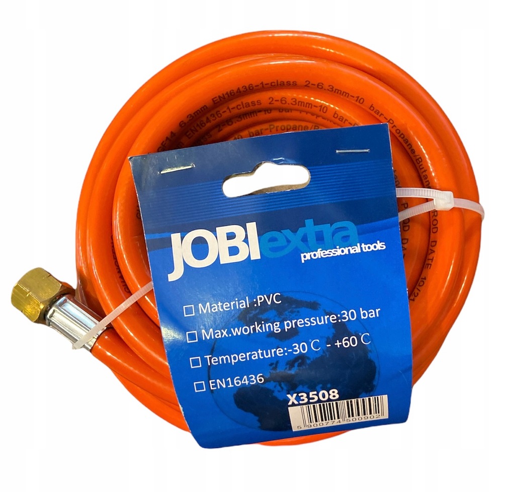 WĄŻ PRZYŁĄCZENIOWY DO GAZU PALNIKA 5M 3/8GW 1/2GW - 13732007833 - oficjalne archiwum Allegro