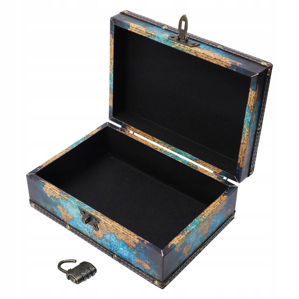 Kids Storage Bins Map Box Jewelry Case Container - 14090252550 ...