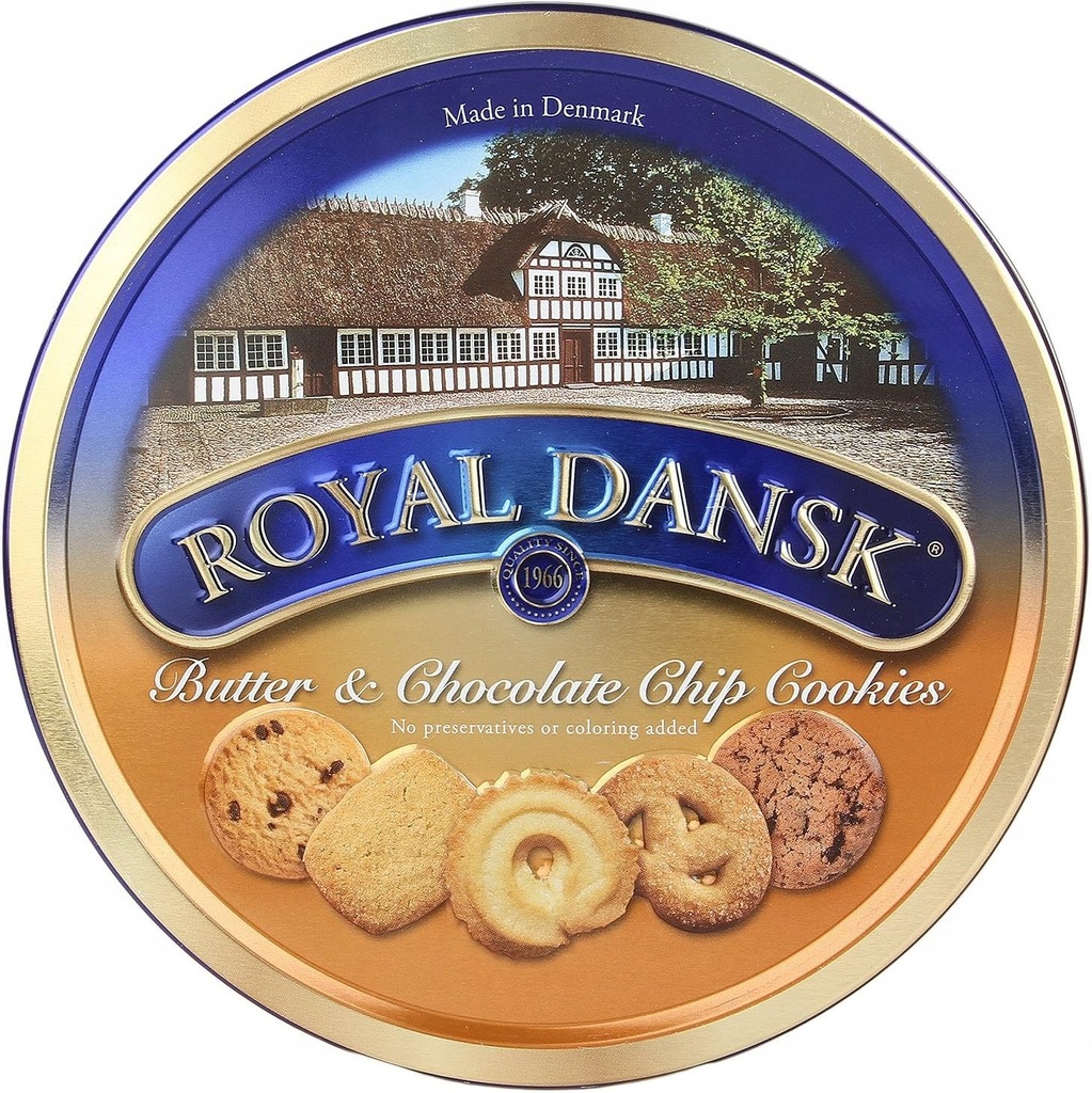 Royal Dansk ciastka maślano czekoladowe puszka 454 - 14151281469 ...