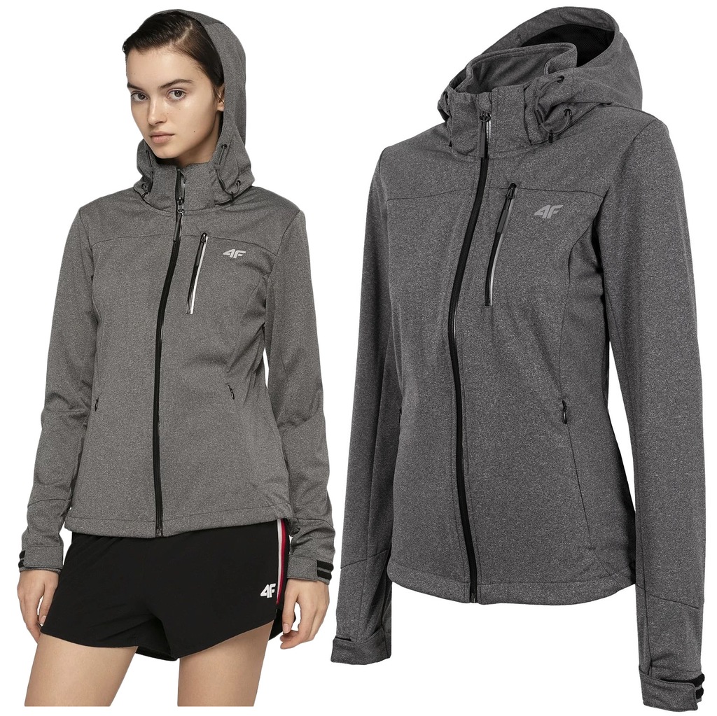 SOFTSHELL kurtka damska 4F membrana 5000 trekkingowa przejściowa SFD003 L - 14701992938 ...