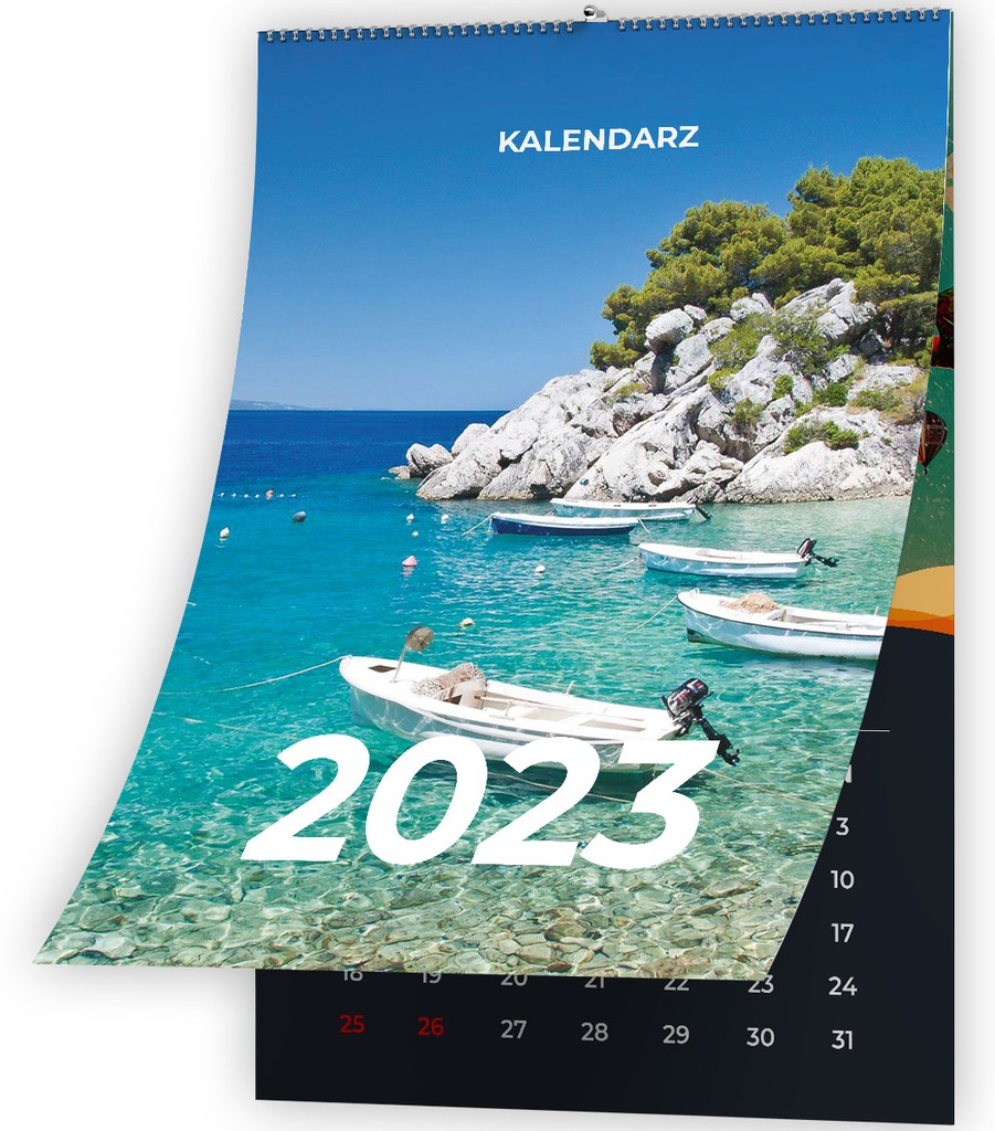 Kalendarz ścienny 2023 CHORWACJA 13str A4 - 12430885114 - oficjalne archiwum Allegro