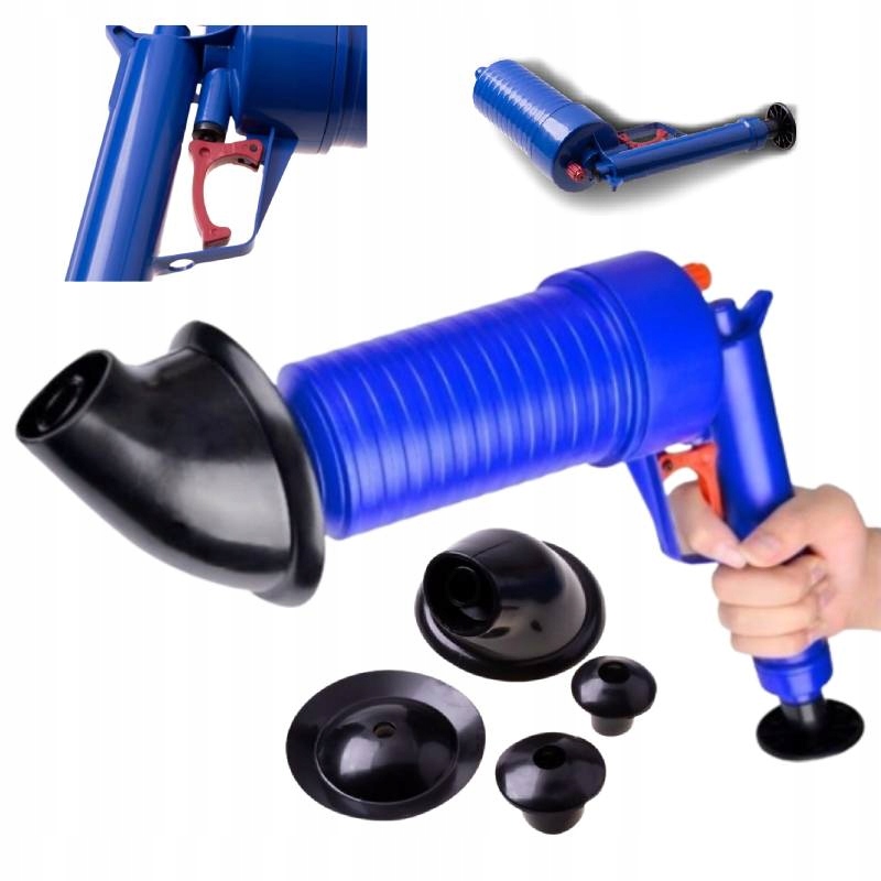 Pistolet do udrażniania rur przepychacz WC, zlew, - 13179996584 ...