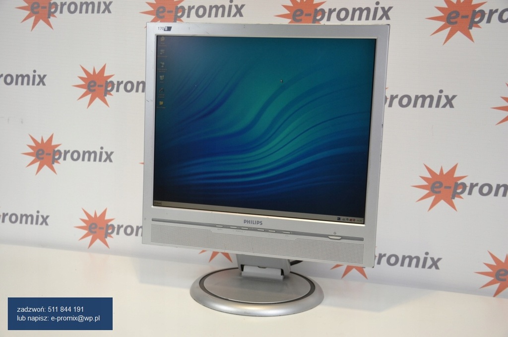 Philips 170B MONITOR LCD 17 cali GW FV DVI VGA - 6999447523 - oficjalne ...