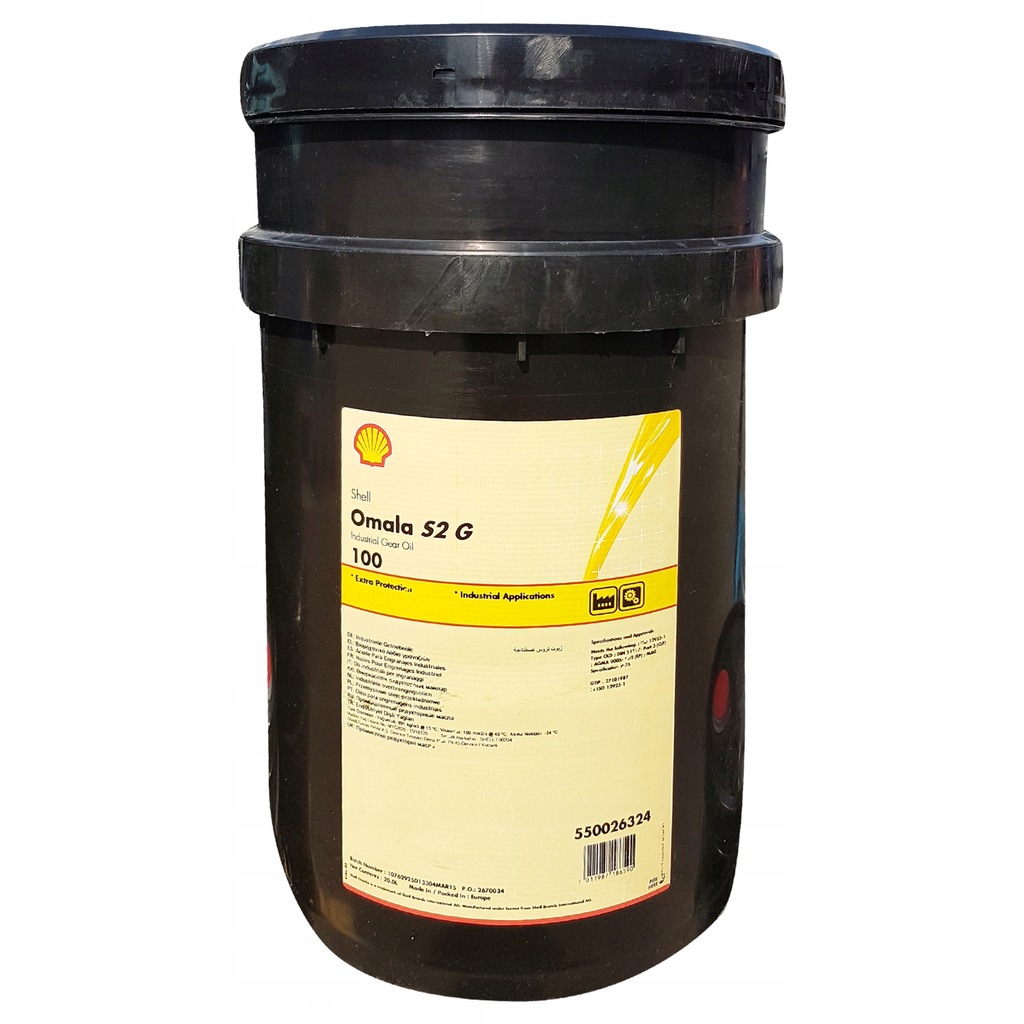 OLEJ PRZEKŁADNIOWY SHELL VG100 DIN 51517-3 CLP 20L - 7837992628 ...