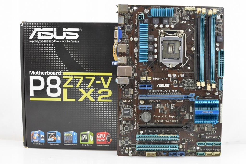 ASUS P8Z77-V LX2 BOX Sklep Gwarancja - 8907362577 - oficjalne archiwum Allegro