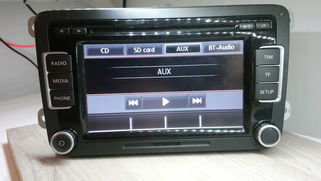 RADIO VW RCD 510 GOLF VI 5 6 PASSAT B6 B7 TOURAN - 11020421230 - oficjalne archiwum Allegro