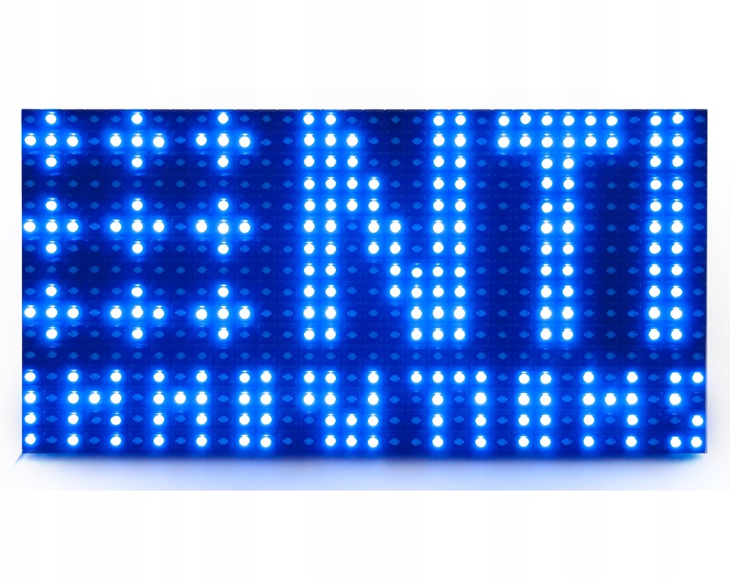 Panel P10 moduł LED 32x16 Raspberry Pi niebieski - 7591683399 ...