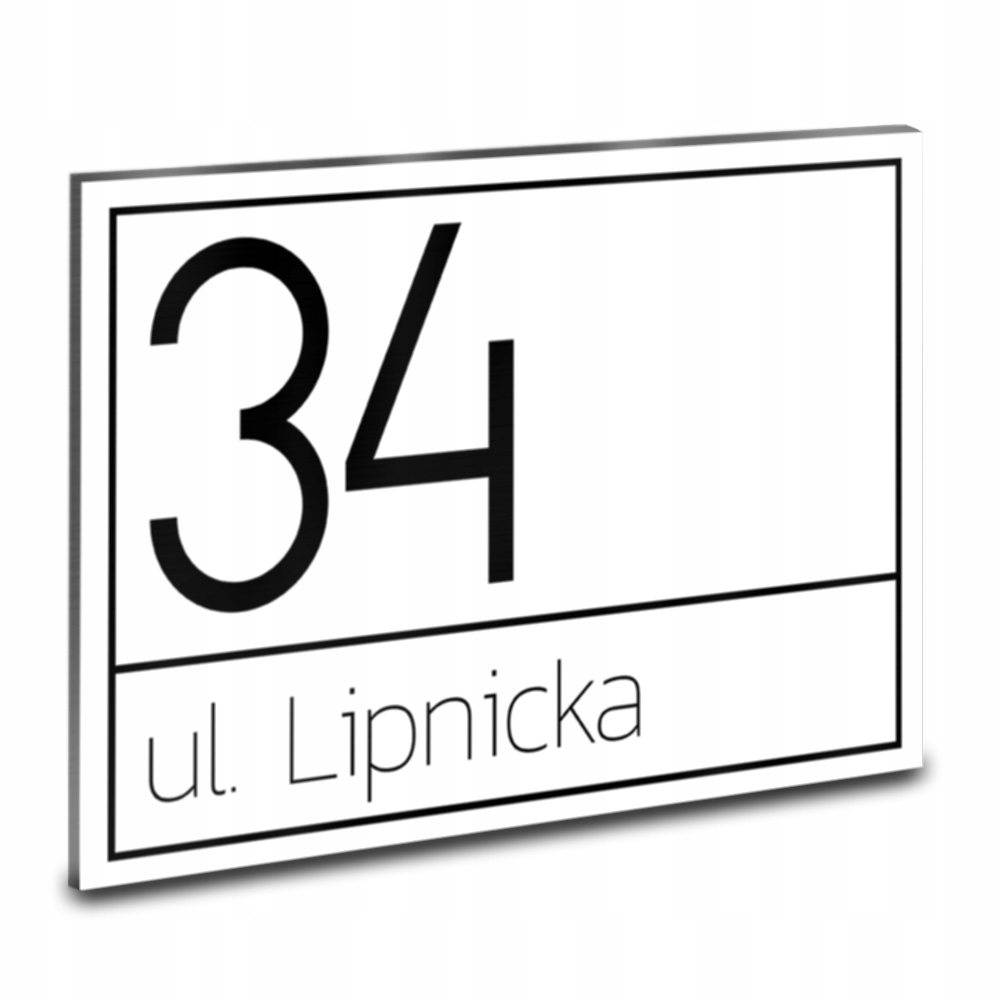TABLICZKA na dom TABLICA Adresowa NUMER DOMU wz 85 - 10942797470 ...
