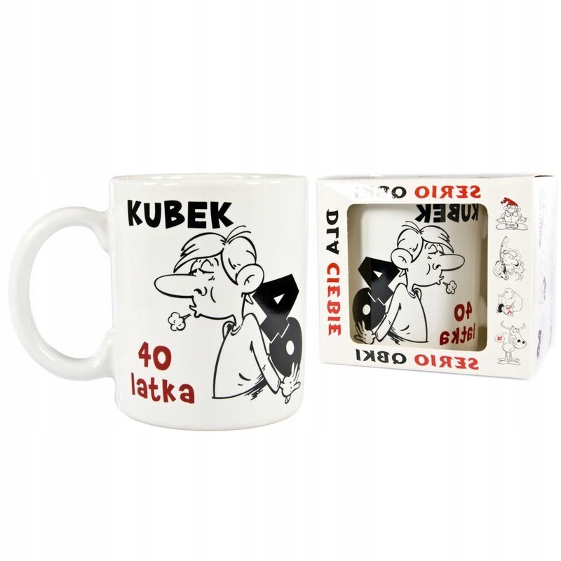 kubek 40-latka śmieszny prezent 40 urodziny - 13144464382 - oficjalne ...