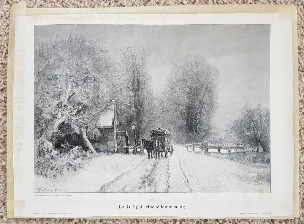 rycina Apol Louis ilustracja zima oryginalna - 12649103515 - oficjalne ...