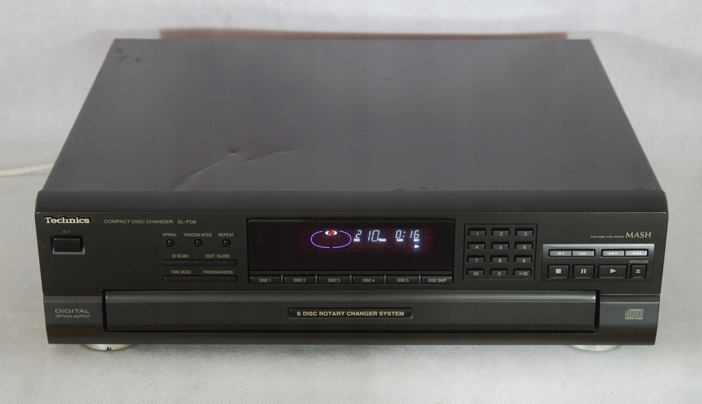 Technics SL-PD6, zmieniarka 5 płyt odtwarzacz CD - 14376804049 - oficjalne archiwum Allegro