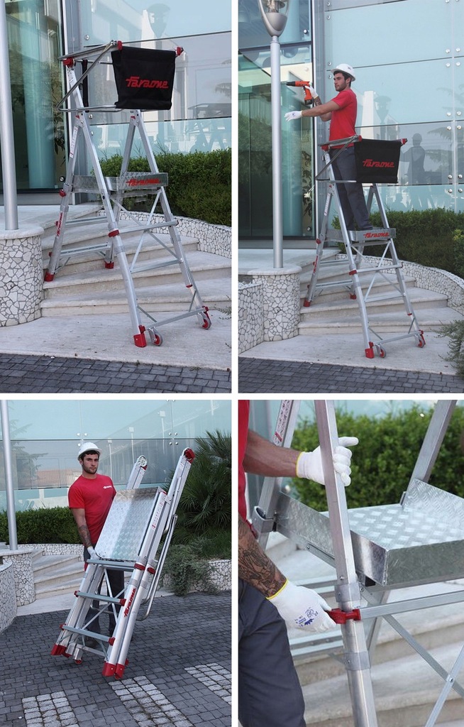 Drabina platforma podest montażowy FARAONE PLS5 - 6935854134 ...