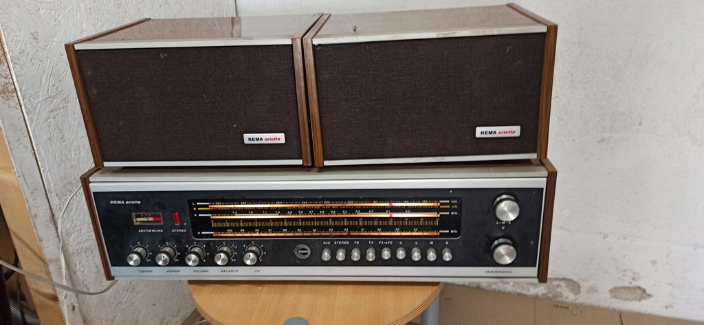Radio Rema Arietta retro PRL do wystroju sprawne - 10971765155 ...
