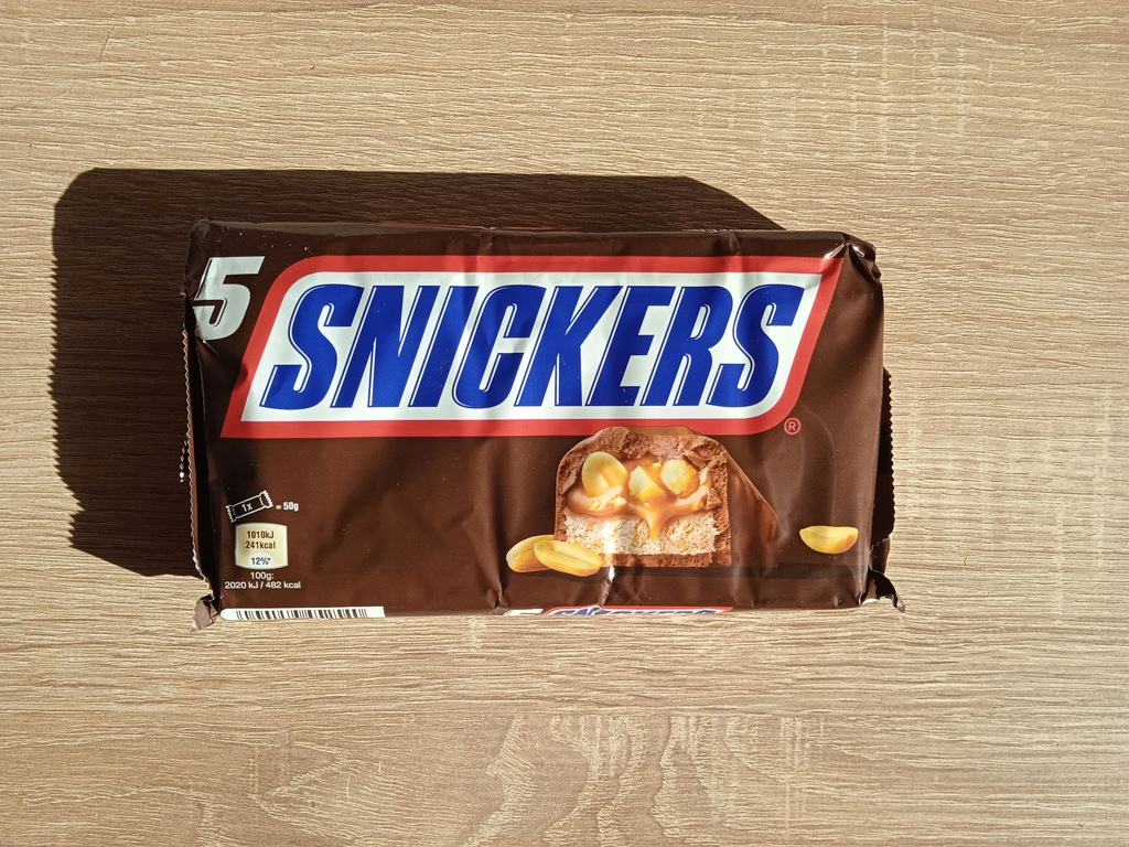 Snickers Baton z orzeszkami ziemnymi 250g 5szt HIT - 12494220476 ...