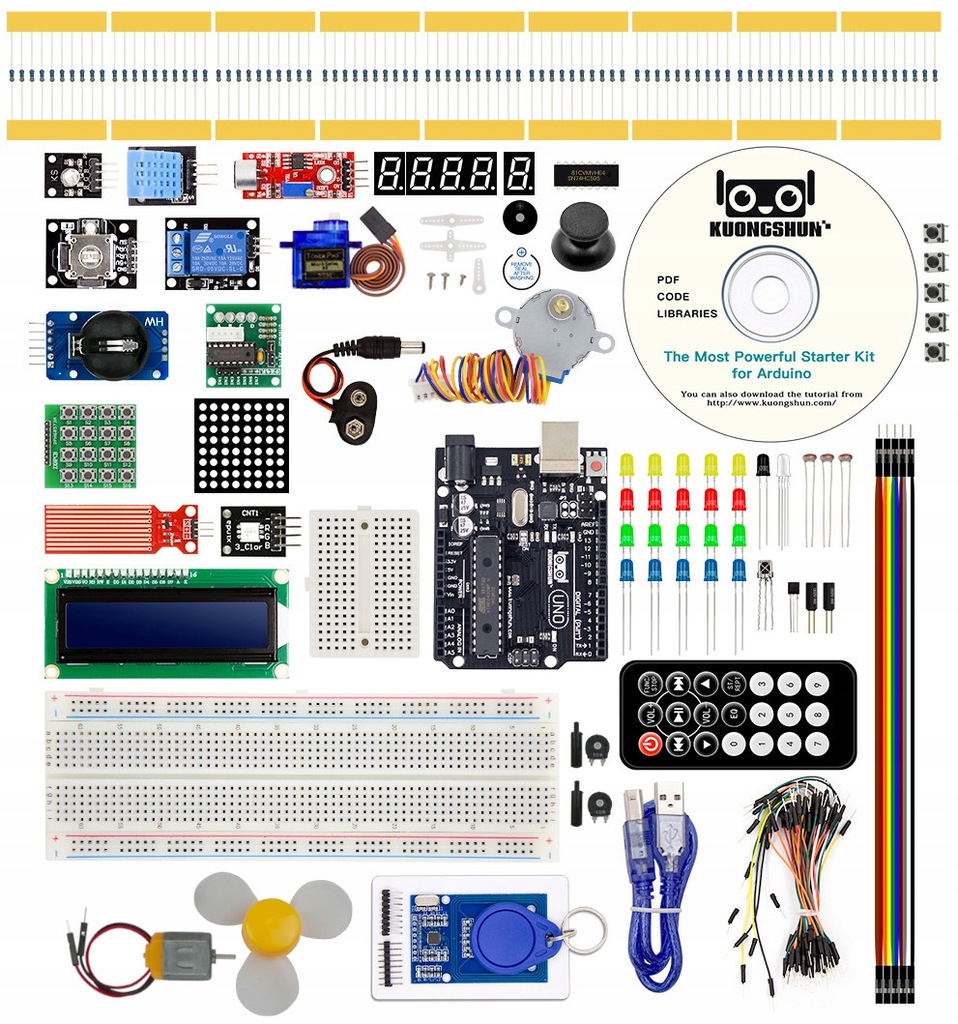 ZESTAW STARTER KIT ARDUINO UNO R3 MEGA MAX XXL - 10211356299 ...