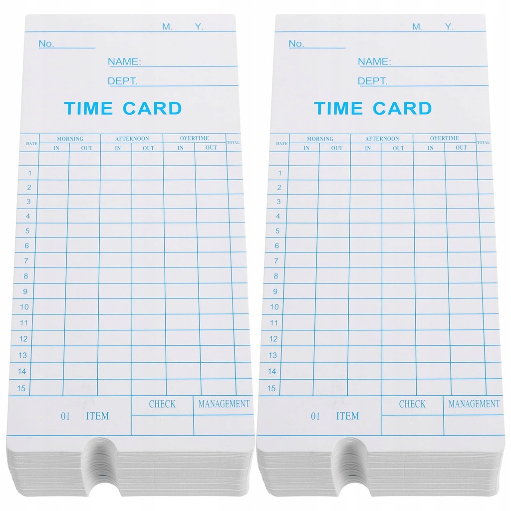 Employee Attendance Time Cards Timecard 100 Pcs - 13732063439 ...
