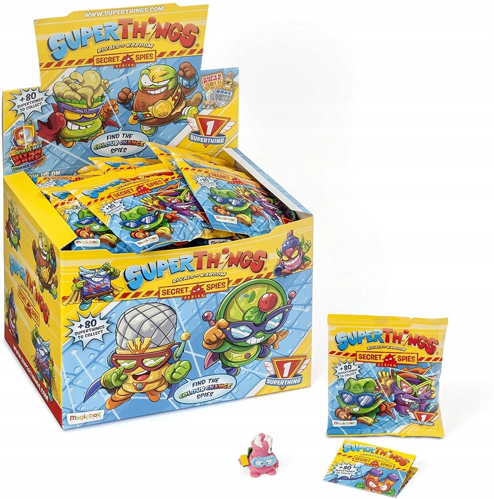 SUPER THINGS SERIA 6 BOX 50szt SUPER ZINGS FIGURKI - 9967469872 ...