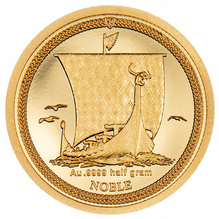 Isle of Man: 1-64 Noble 0,5 grama Złota 2023 Proof - 13893204649 - oficjalne archiwum Allegro