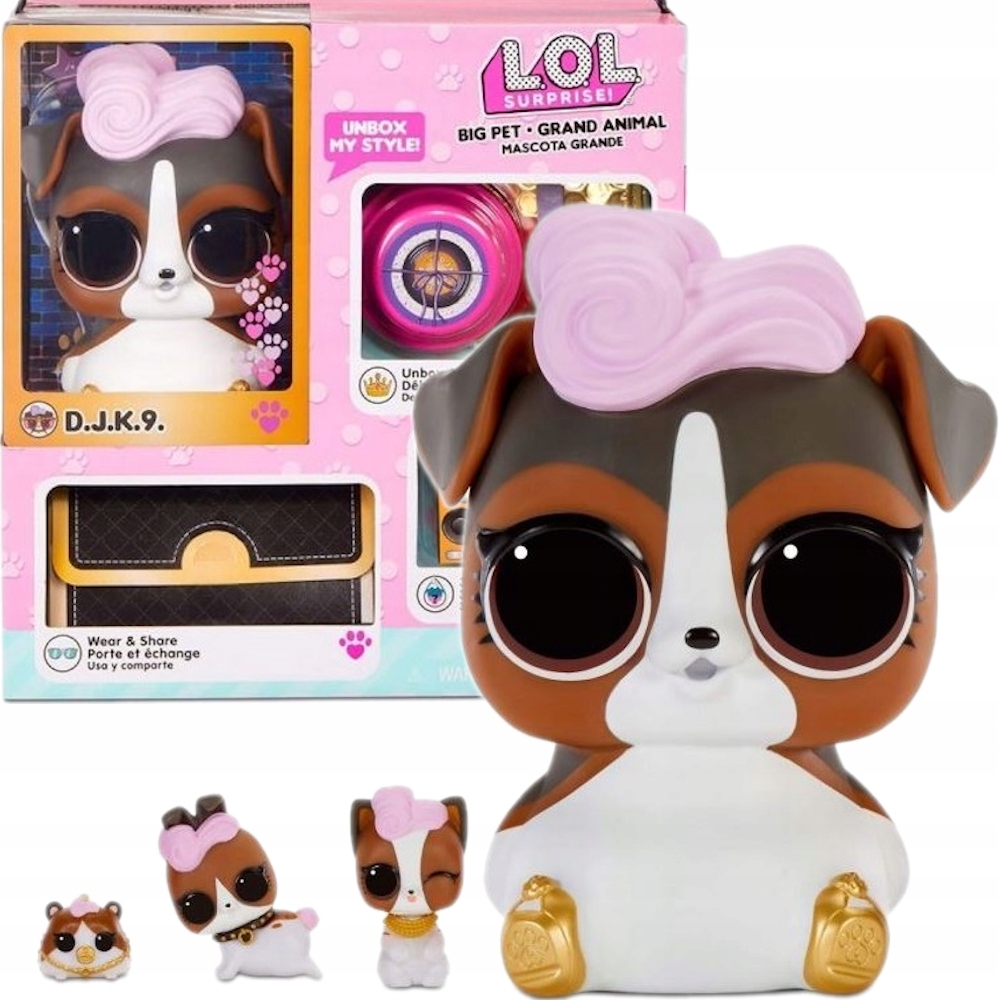 LOL SURPRISE BIG PETS PET MGA ZWIERZĄTKO D.J.K.9. - 13033970709 ...