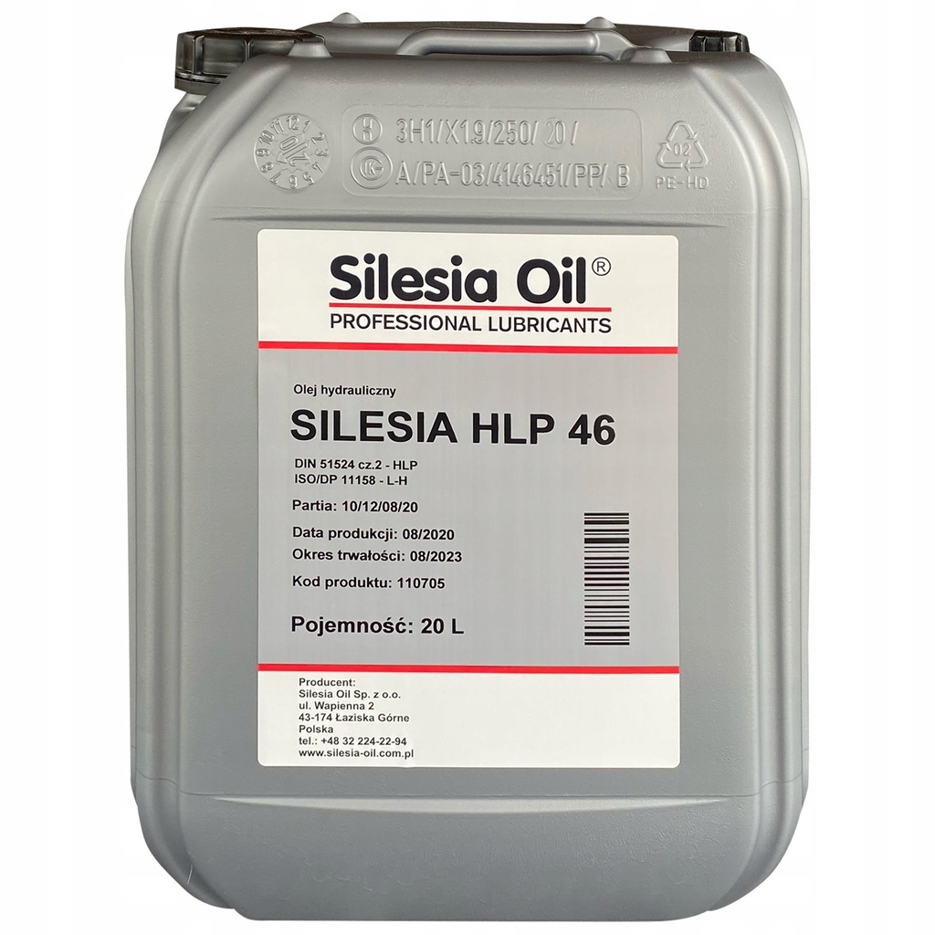 OLEJ HYDRAULICZNY SILESIA OIL HLP 46 1000L Mauzer - 12083319337 ...