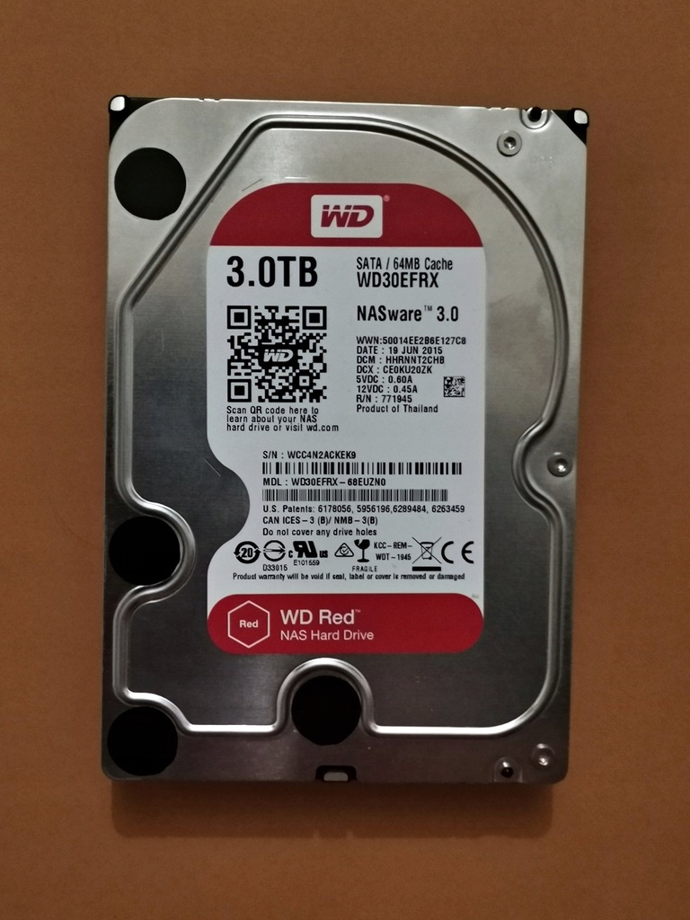 HDD 3TB WD Red WD30EFRX 3.5" - 13167807999 - oficjalne archiwum Allegro