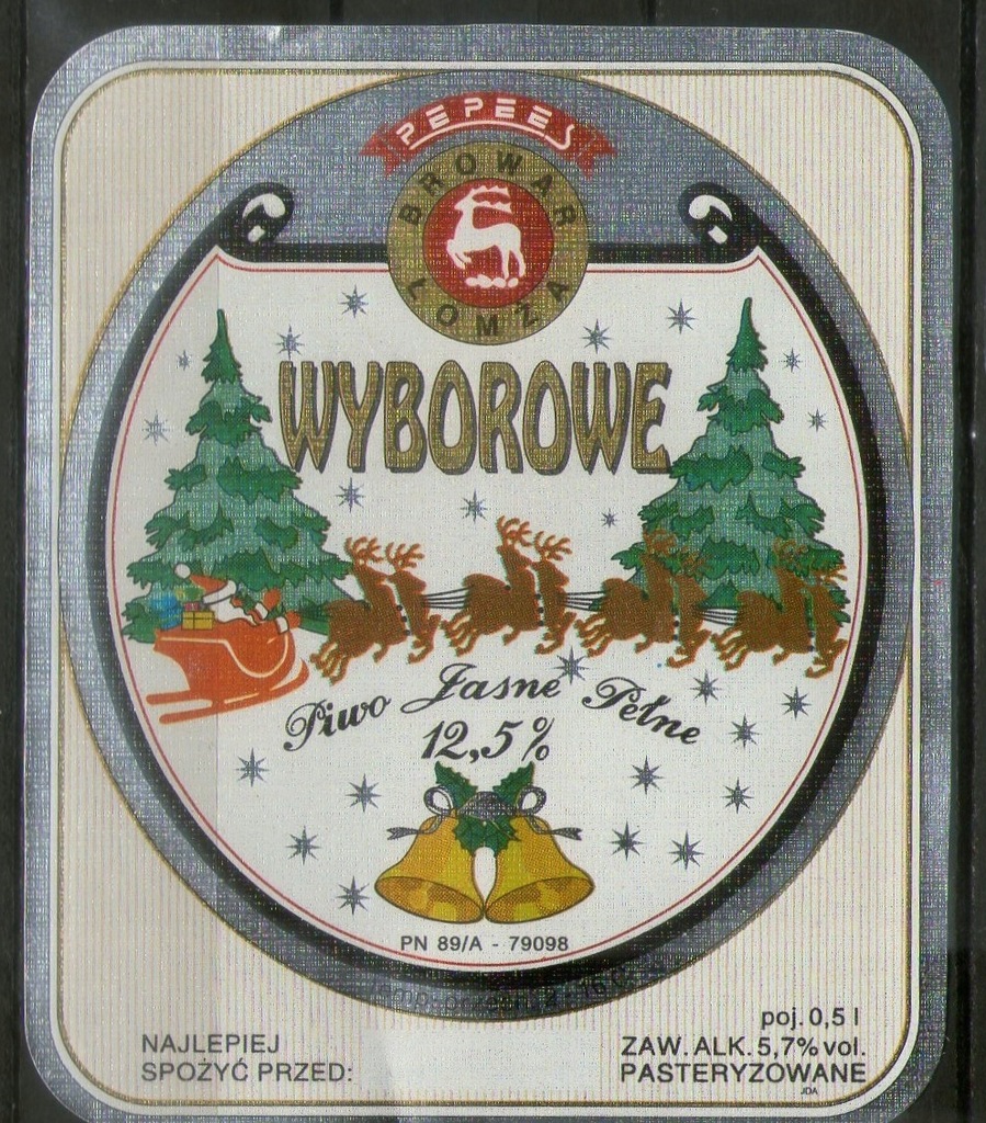 ETYKIETY PIWNE A-19 - BROWAR ŁOMŻA - ŚWIĄTECZNE . - 14161439743 - oficjalne archiwum Allegro