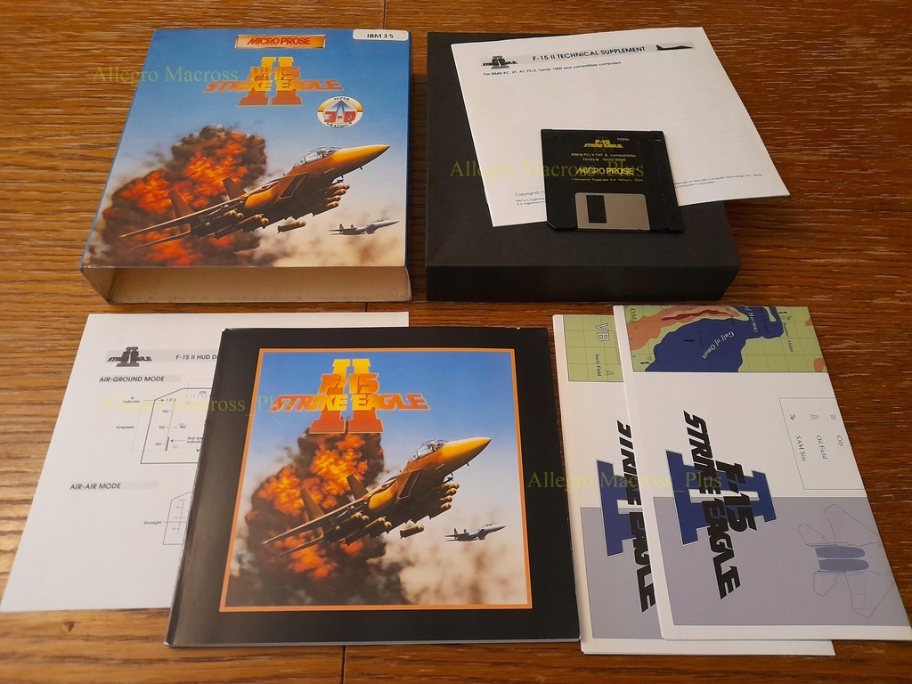 F-15 Strike Eagle II Microprose PC BIG BOX Unikat - 12046015952 ...