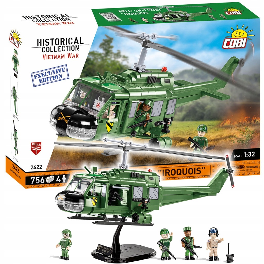 COBI 2422 Śmigowiec BELL UH-1 HUEY IROQUOIS 756kl. - 13804323995 ...