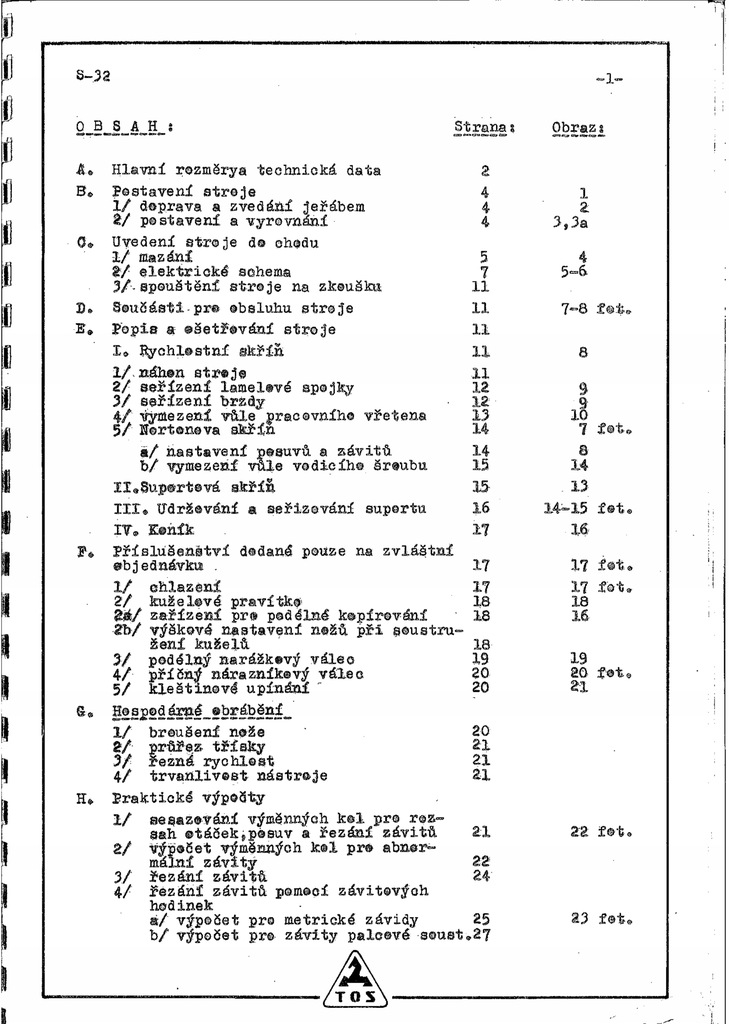 DTR - Tokarka TOS S32 - 12771188586 - oficjalne archiwum Allegro